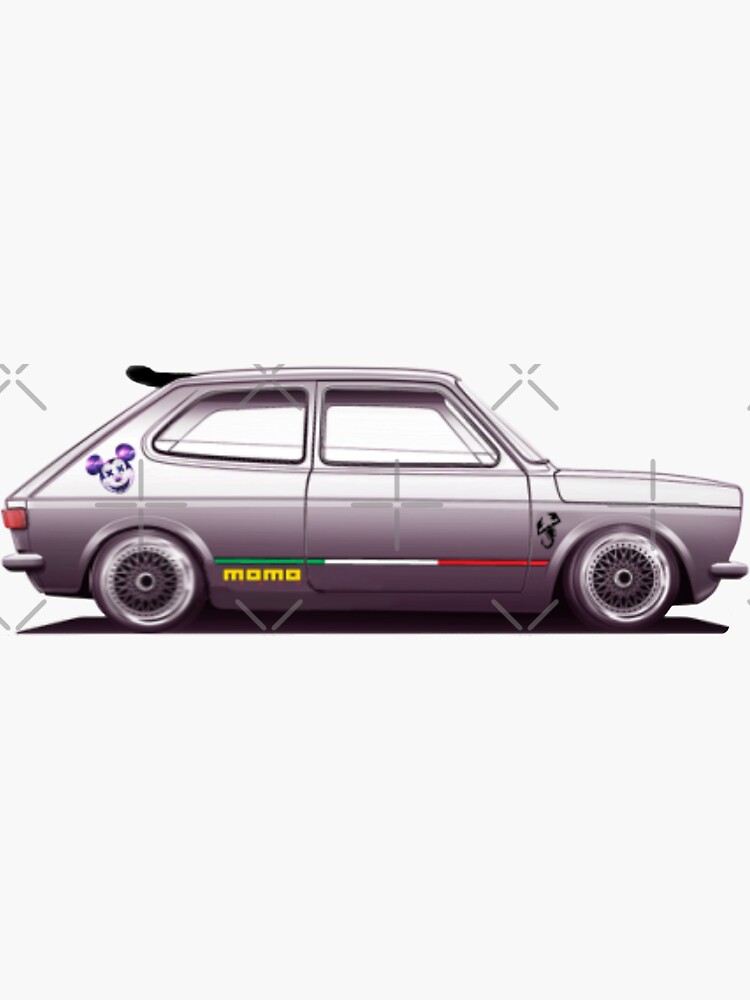 "127 Fiat Tuning Deluxe" Sticker for Sale by ilmostro00 | Redbubble