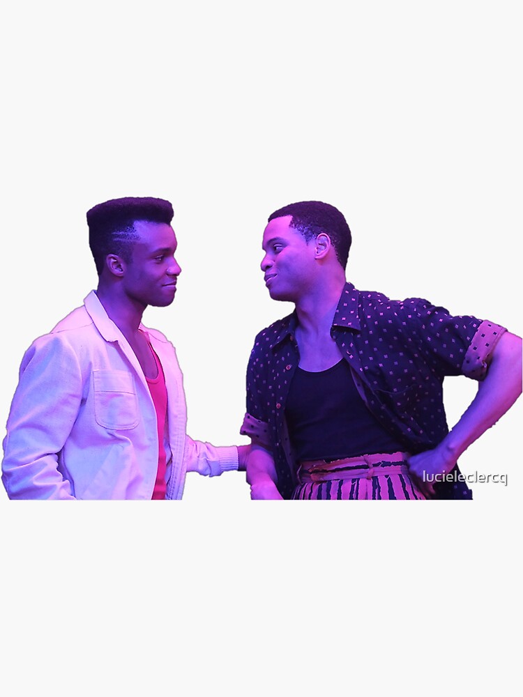 "Damon & Ricky - Pose Series" Sticker for Sale by lucieleclercq | Redbubble