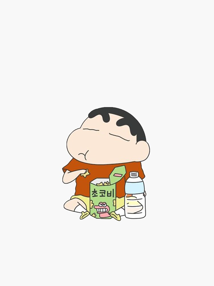 "crayon shin chan fat boy" Sticker for Sale by samgreeneggs | Redbubble