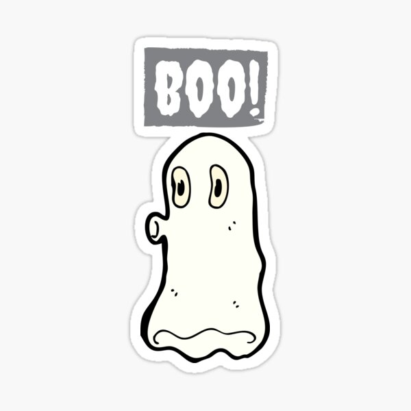 "Halloween Cute Scary Ghost" Sticker for Sale by MrsAcher | Redbubble