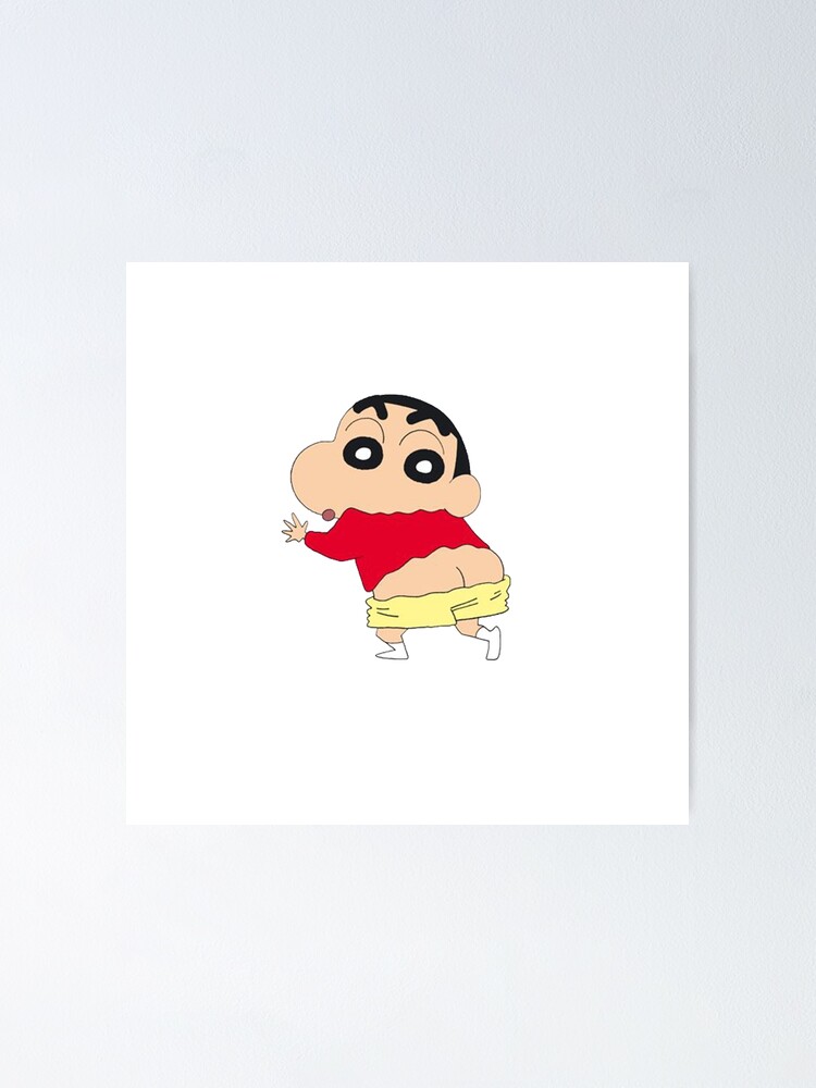 "crayon shin chan bum" Poster for Sale by samgreeneggs | Redbubble