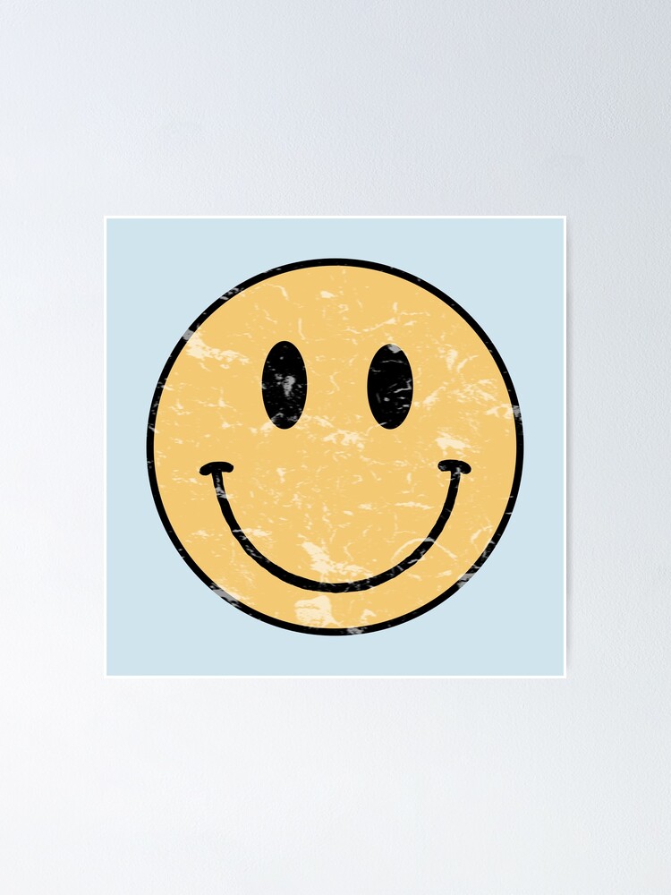 " Vintage smiley face " Poster by colleenm2 | Redbubble