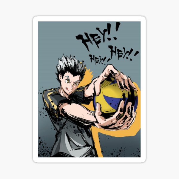 "Bokuto Haikyuu" Sticker for Sale by GrisArt | Redbubble