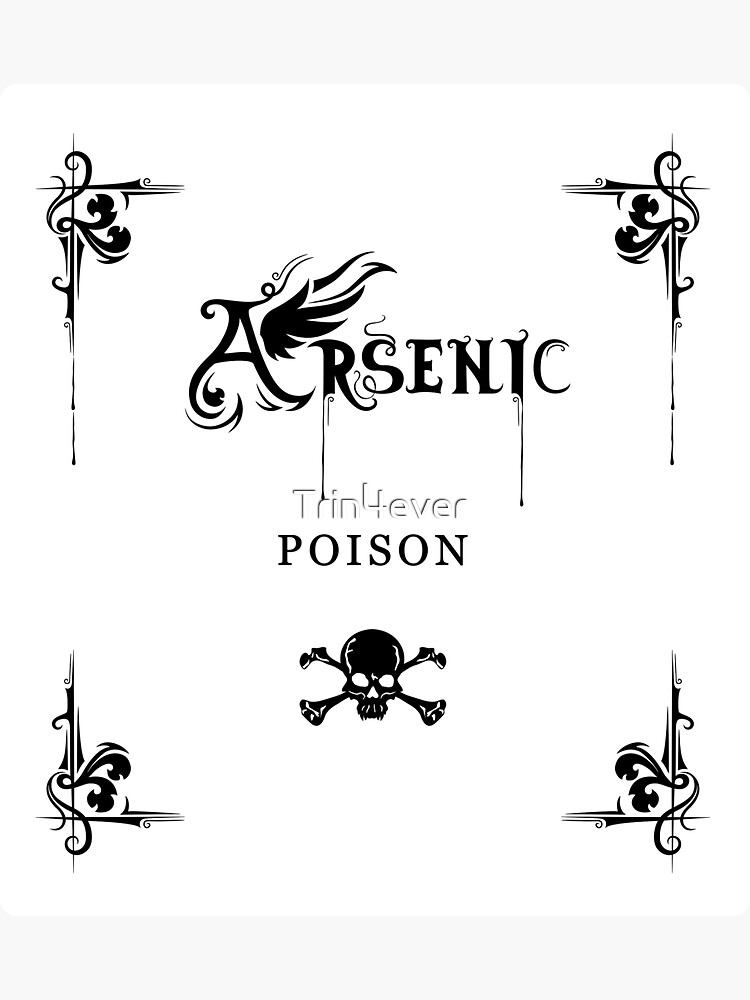 "Bottle Label Arsenic Simple" Sticker by Trin4ever | Redbubble