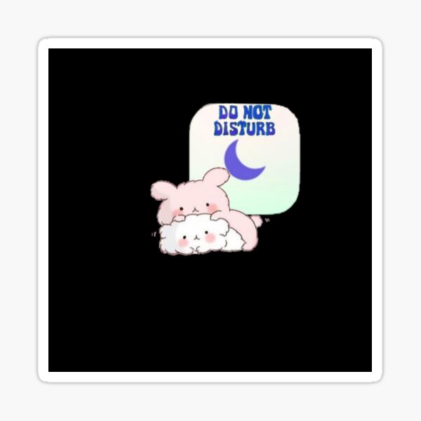 "DO NOT DISTURB" Sticker for Sale by elainepark | Redbubble