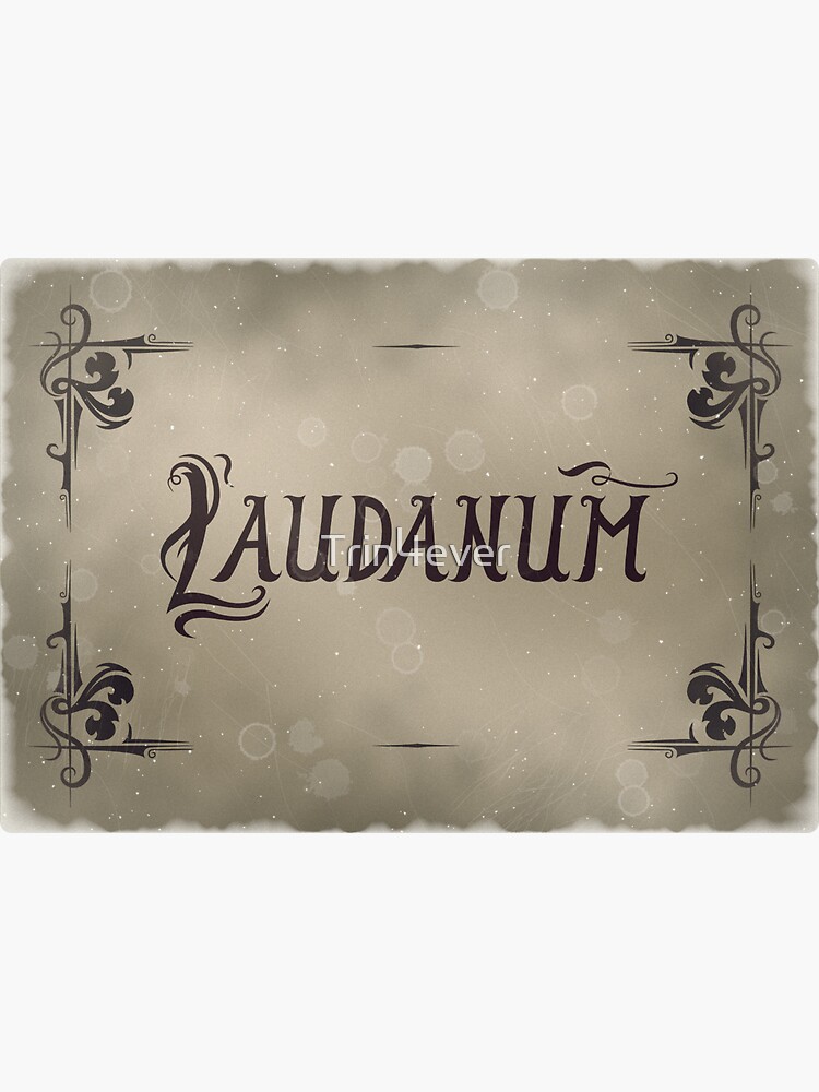 "Bottle Label Laudanum Filter 2" Sticker by Trin4ever | Redbubble