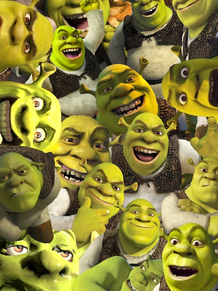 Funda de iPhone «Shrek Collage» de llier4 | Redbubble