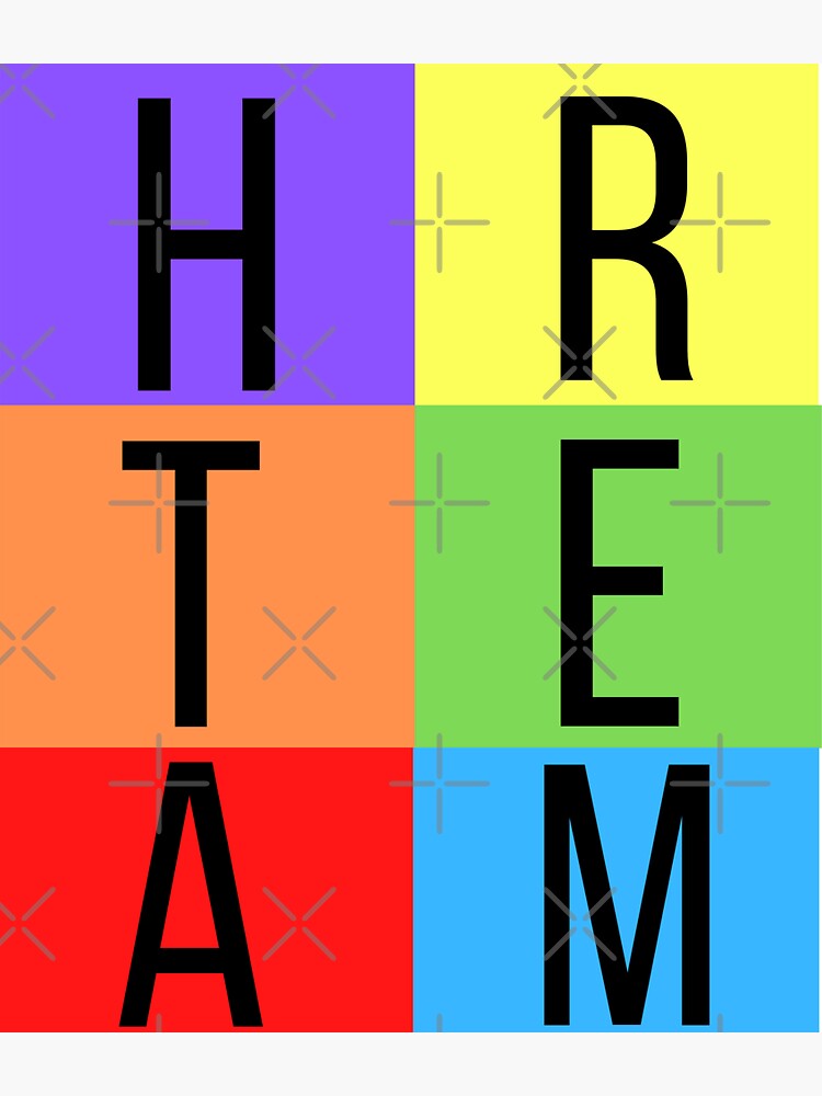 "Colorful HR TEAM logo-Human Resources" Magnet for Sale by Oreo2020 ...