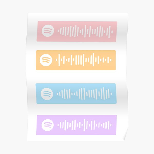 "Megan thee stallion Spotify codes " Poster for Sale by cloudyydesignss ...