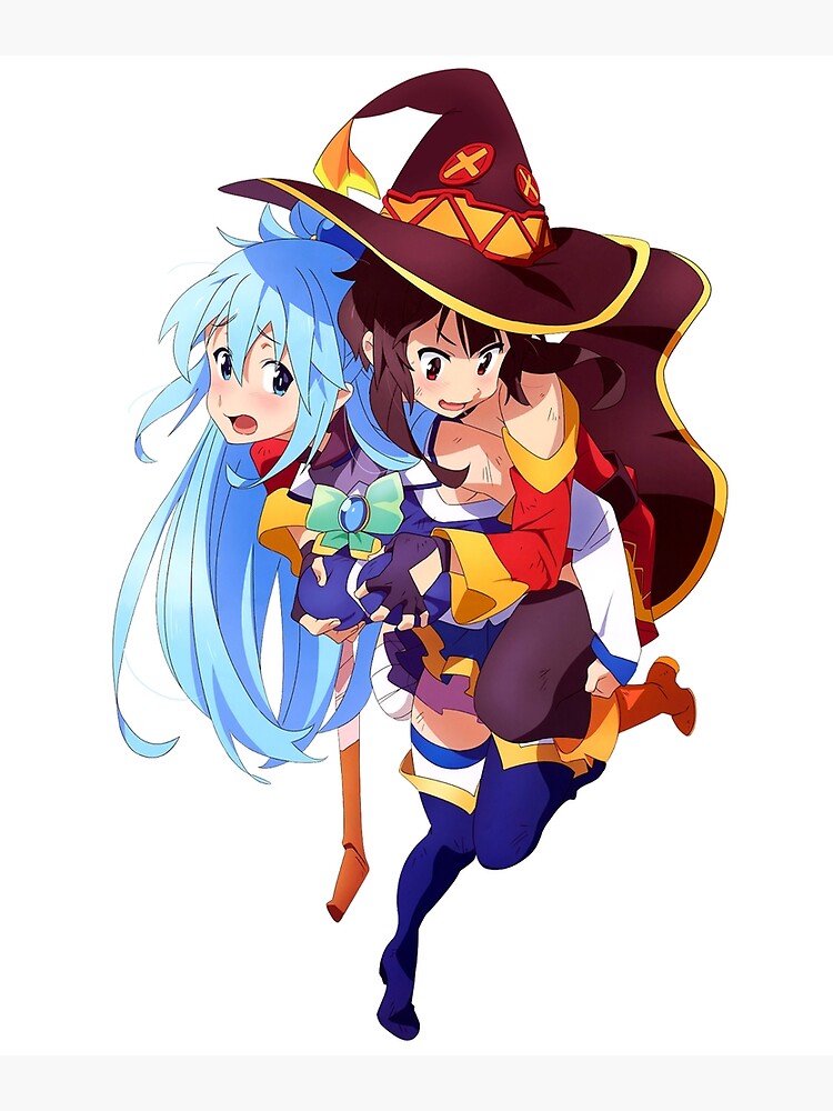 "Witch Megumin, Aqua (Konosuba)" Art Print by MiroteiEmpire | Redbubble