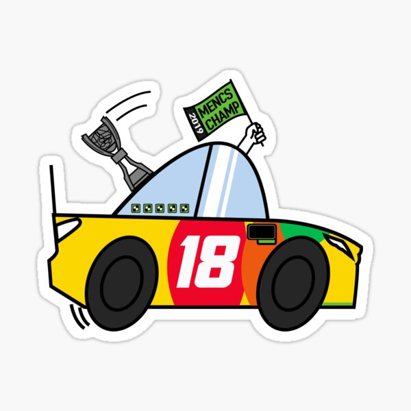 "Nascar Kyle Busch 2019 Champion EMini" Sticker for Sale by ...