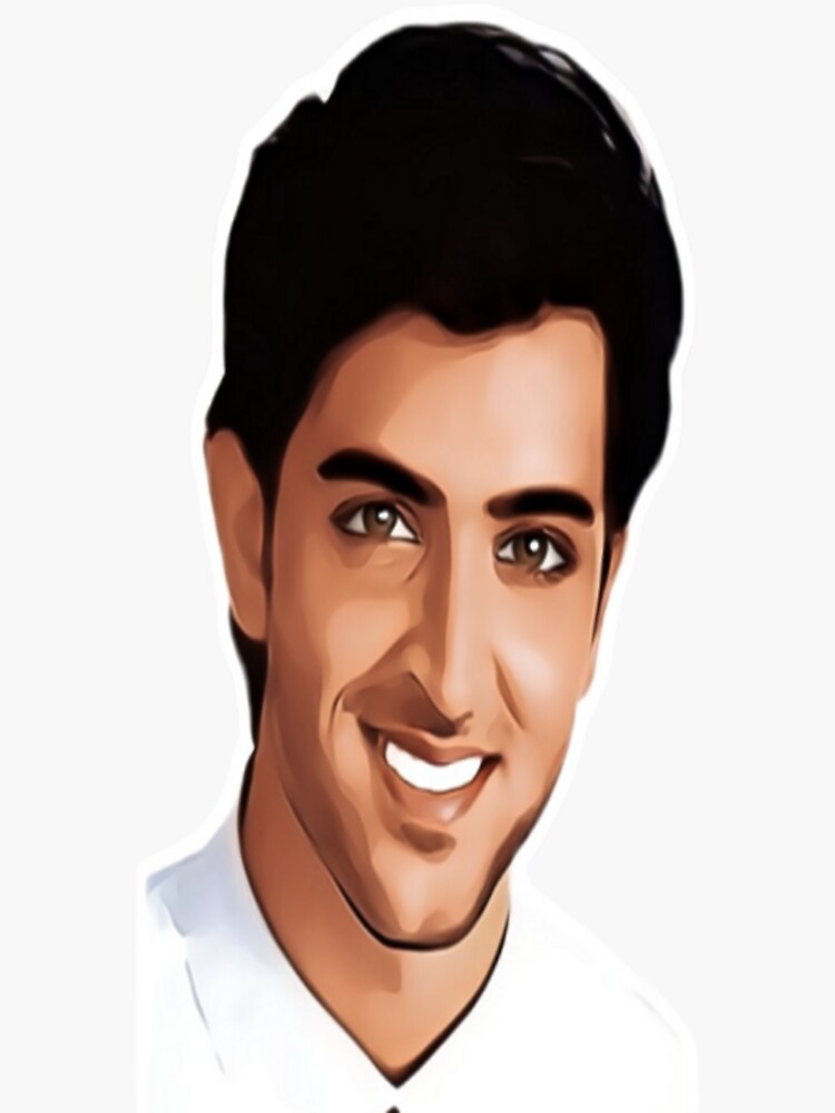 "Cartoon Hrithik Roshan" Sticker for Sale by Danlatif | Redbubble