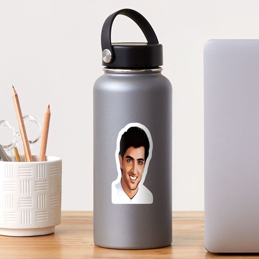 "Cartoon Hrithik Roshan" Sticker by Danlatif | Redbubble