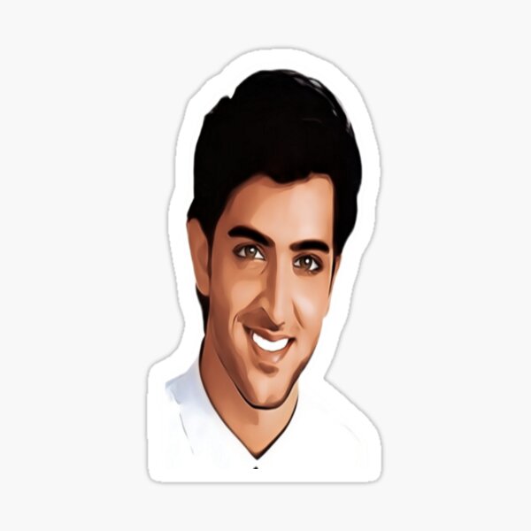 "Cartoon Hrithik Roshan" Sticker by Danlatif | Redbubble