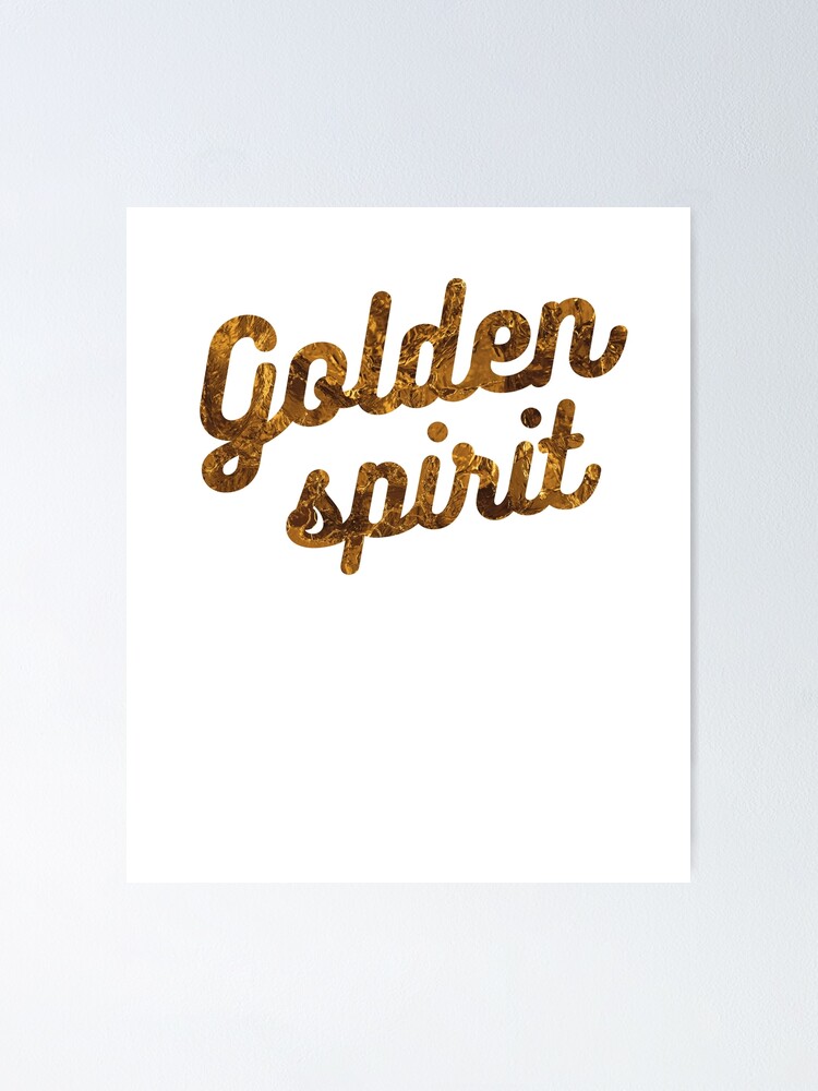 "Golden spirit label sticker" Poster for Sale by Rangi-China | Redbubble