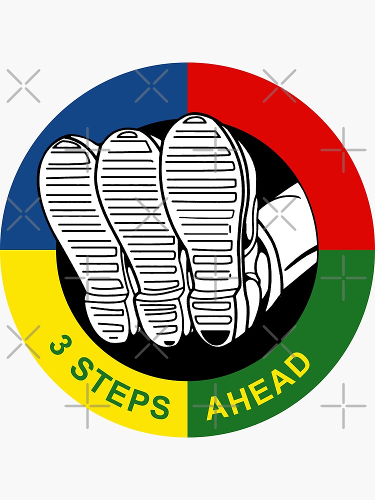 Sticker « 3 steps ahead », par passion64 | Redbubble
