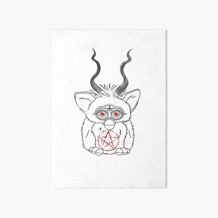"Occult devil Evil furby" Art Board Print for Sale by symmetryobsess ...