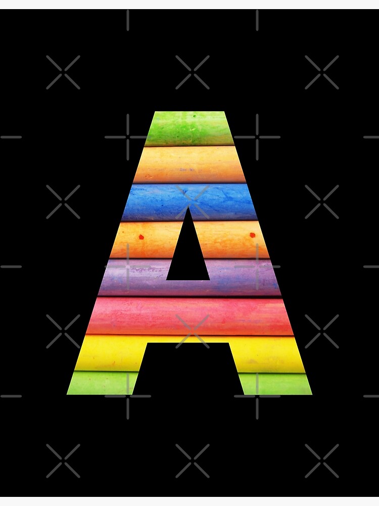 "Letter A color, unique letter design" Poster for Sale by ZenandShape ...