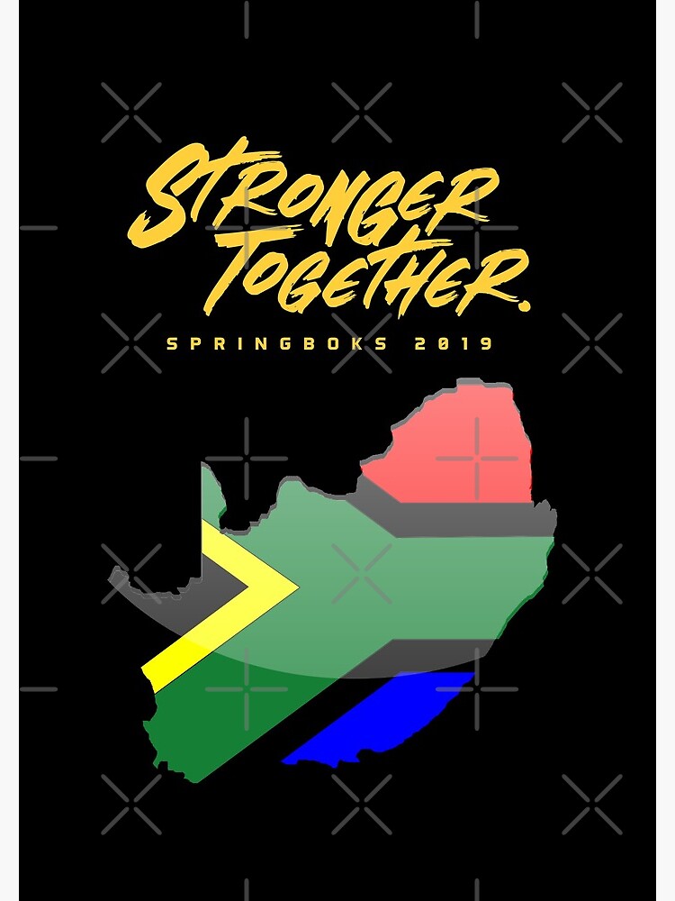 "South African Flag Springboks 2019 Stronger Together SA Flag South ...