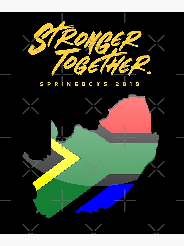 "South African Flag Springboks 2019 Stronger Together SA Flag South ...