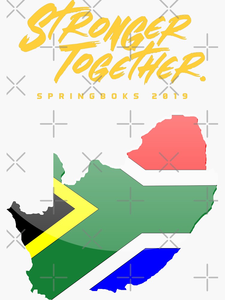 "South African Flag Springboks 2019 Stronger Together SA Flag South ...