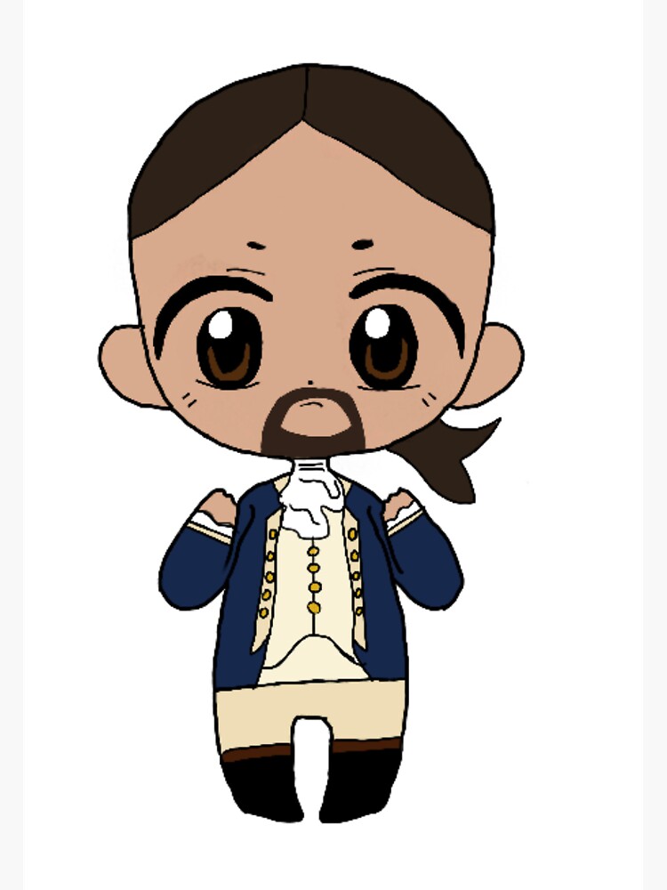 "chibi hamilton" Sticker by niasart | Redbubble