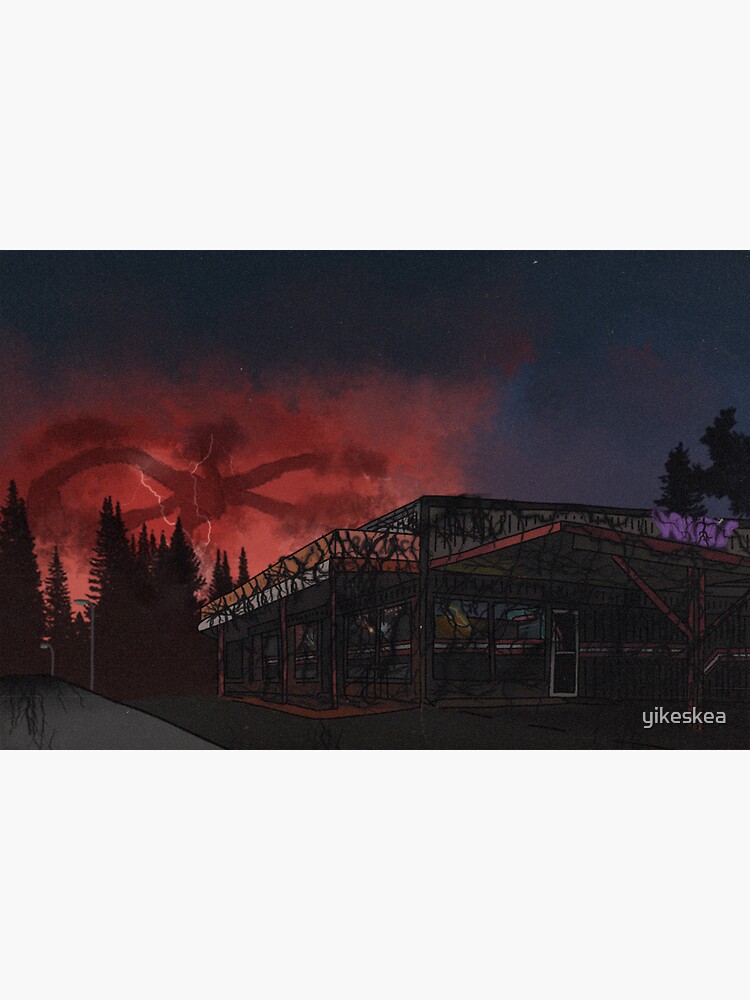 "Stranger Things: Palace Arcade (Upside Down)" Sticker by yikeskea ...