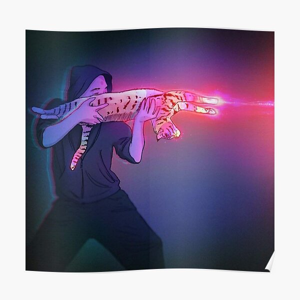 "Cat missile" Poster for Sale by heyadrian | Redbubble