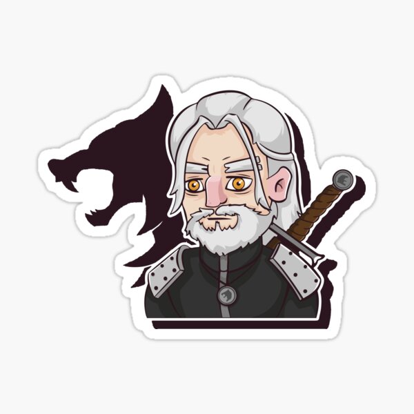 Bumper Stickers White Wolf Sticker Geralt Sticker Geralt of Rivia ...