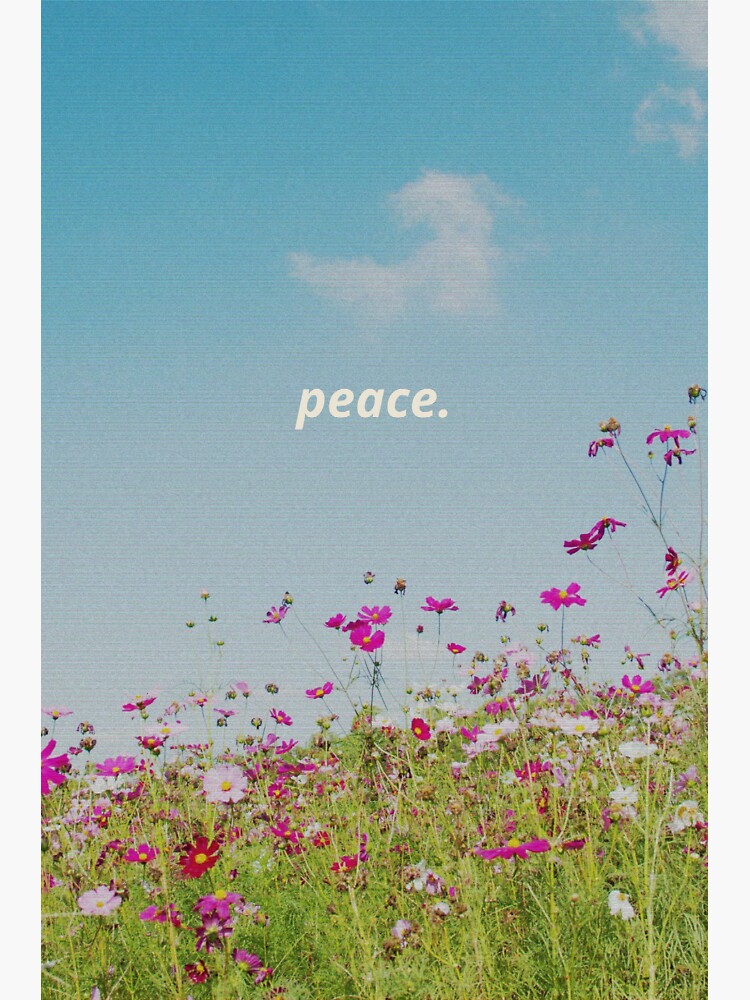 "peace aesthetic" Sticker by CouchTomato | Redbubble