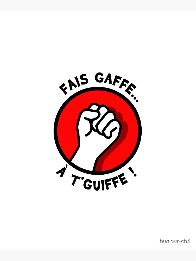 Tablier « Fais gaffe à t'guiffe ! », par humour-chti | Redbubble