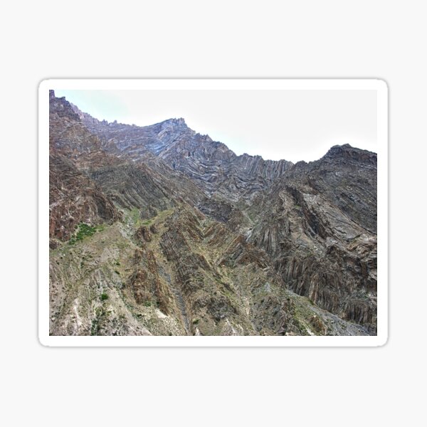 "Himalaya Mountain Peaks Ragged Slopes Himalayan Landscape" Sticker for ...