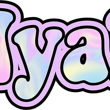 "Nyah custom!" Sticker for Sale by wonderfulgia | Redbubble