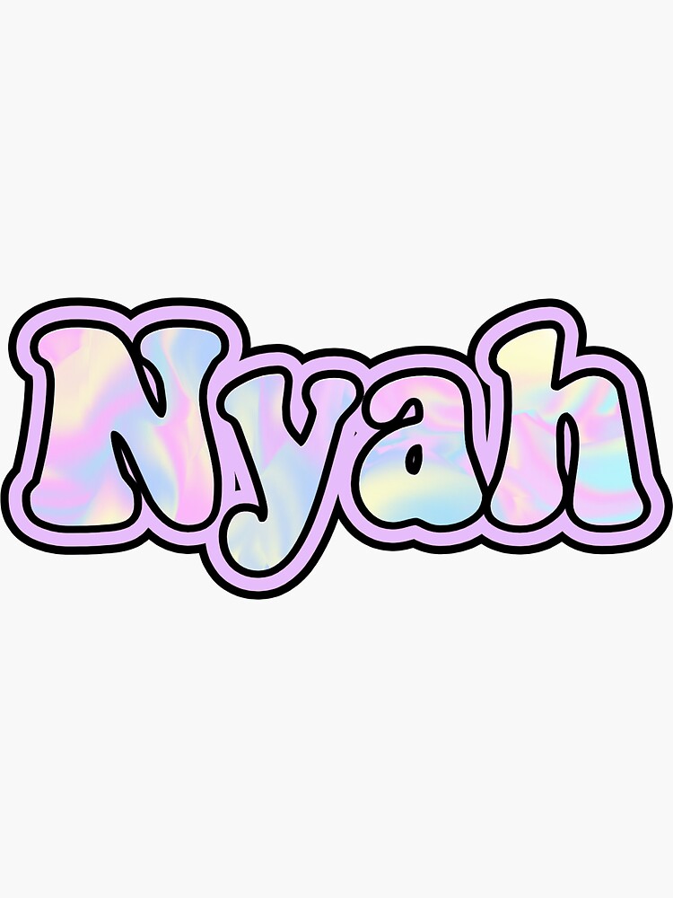 "Nyah custom!" Sticker for Sale by wonderfulgia | Redbubble