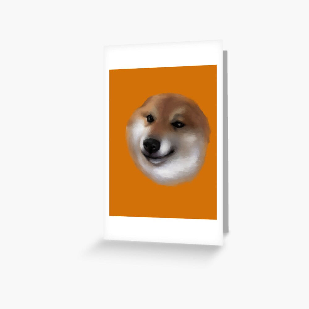 "Smiling Cheems Shiba Inu " Greeting Card for Sale by TeodoraM | Redbubble