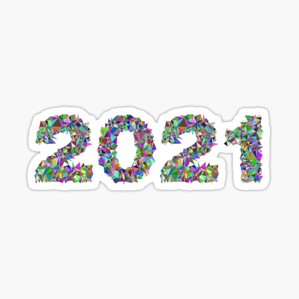 " 2021" Sticker by nannadesign | Redbubble