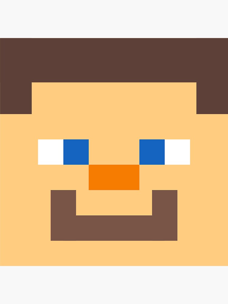 "Minecraft steve" Sticker for Sale by Brooklime | Redbubble