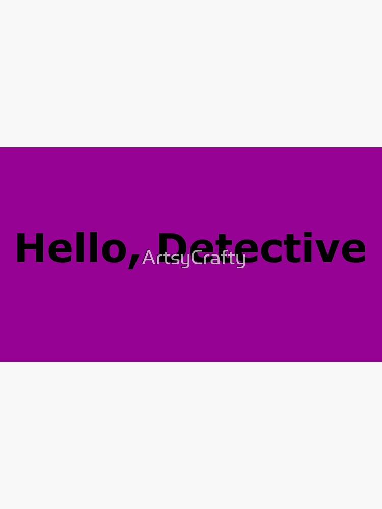 "Lucifer:Hello, Detective Purple Background" Poster for Sale by ...