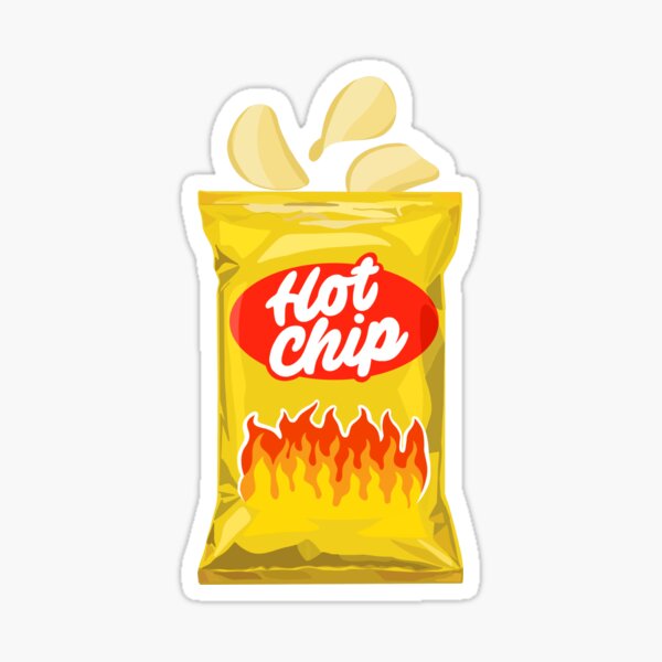 "Hot Chip" Sticker for Sale by mariatza | Redbubble