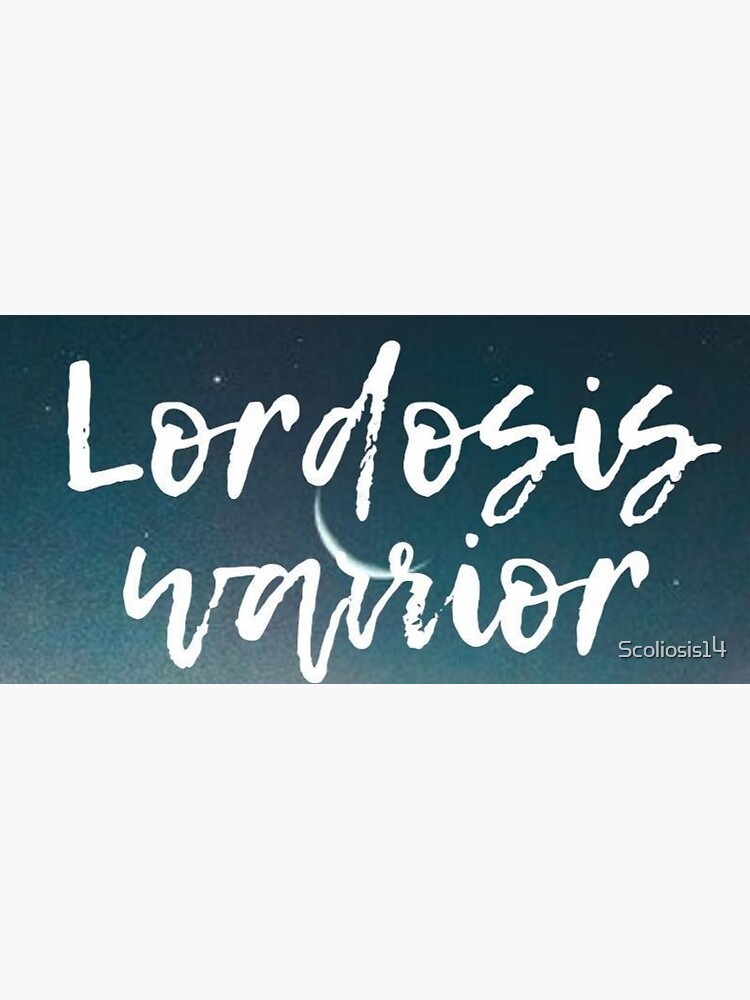 "Lordosis warrior" Sticker for Sale by Scoliosis14 | Redbubble