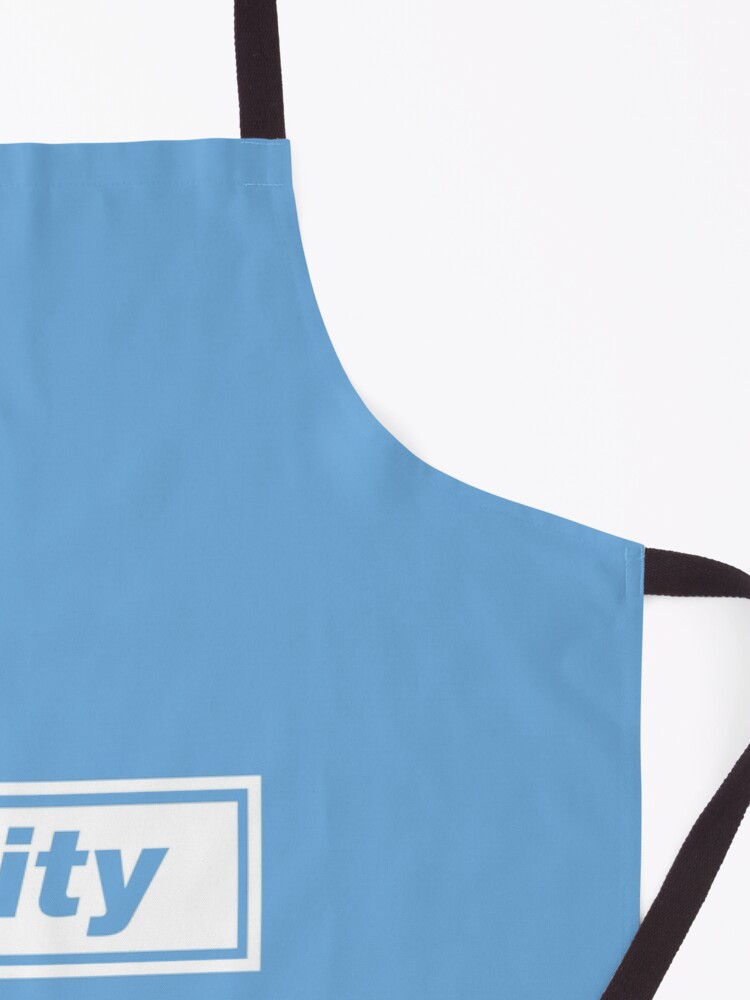 "'City' Manchester City FC Oasis inspired design in white" Apron for ...