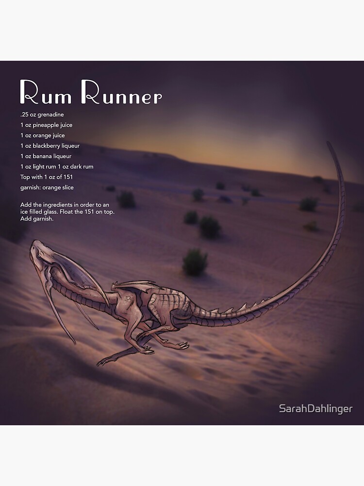 "Rum Runner Cocktail Dragon (Drinking with Dragons 2020)" Sticker by ...