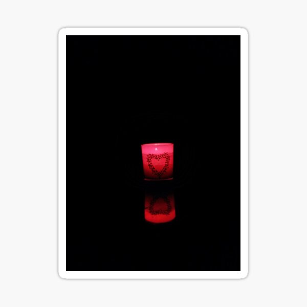 "Red Candle light" Sticker for Sale by GeethuVV | Redbubble