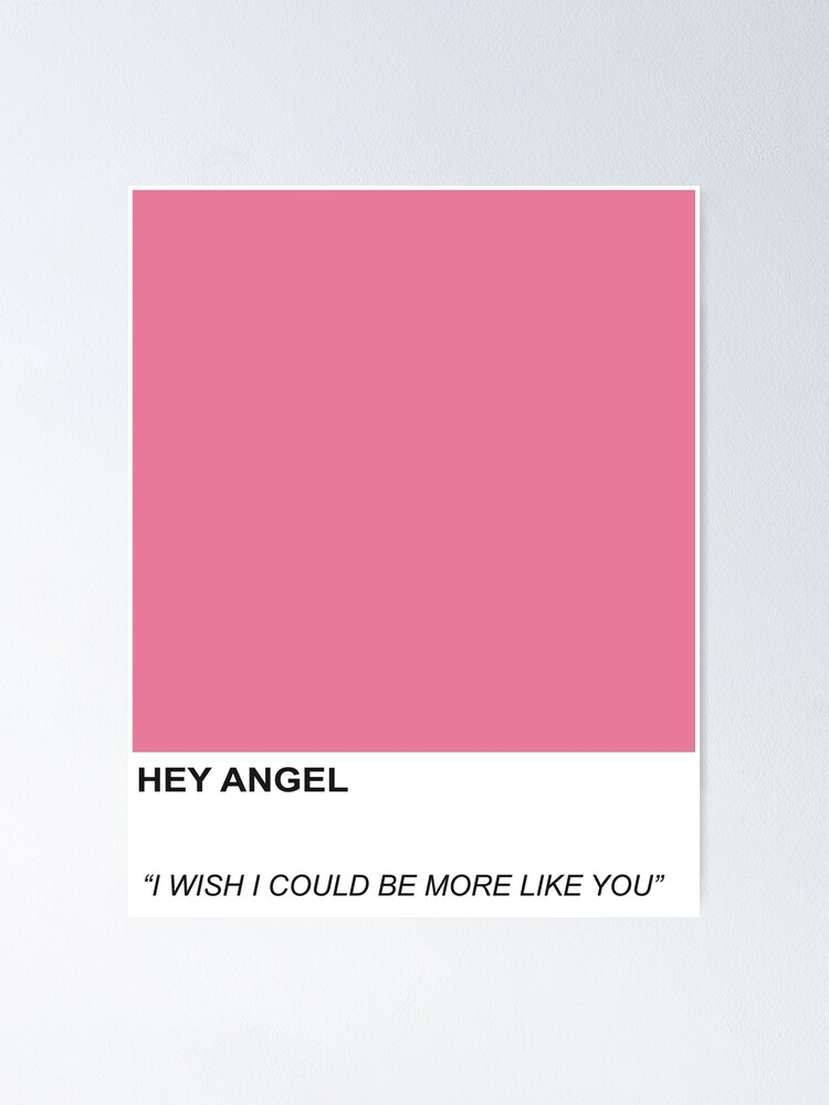 "Hey Angel Pantone One Direction" Poster by spunkylaurenn | Redbubble