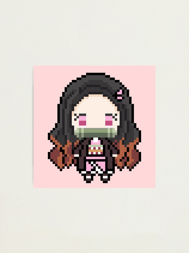 Impression photo « Kimetsu No Yaiba Demon Slayer Nezuko Kamado Pixel ...