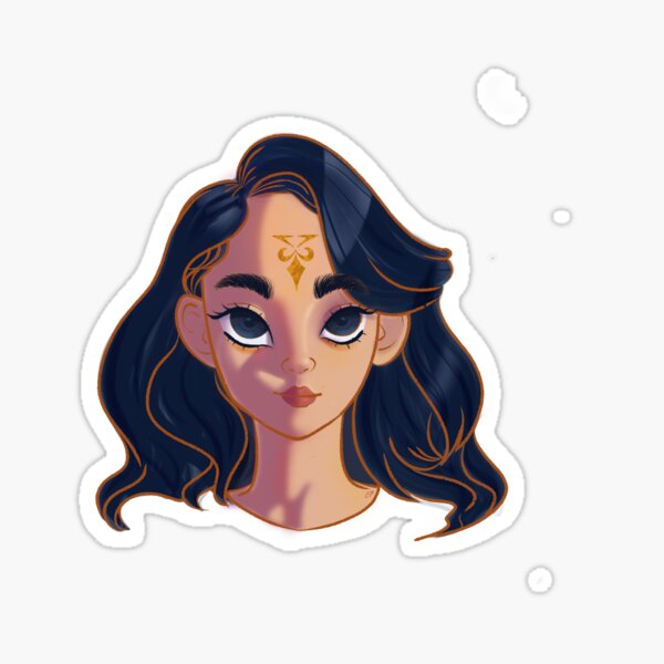 "Pretty girl sticker" Sticker for Sale by Triciaratops | Redbubble