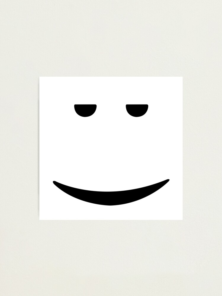 "Still Chill Face Roblox" Photographic Print for Sale by T-shirt ...