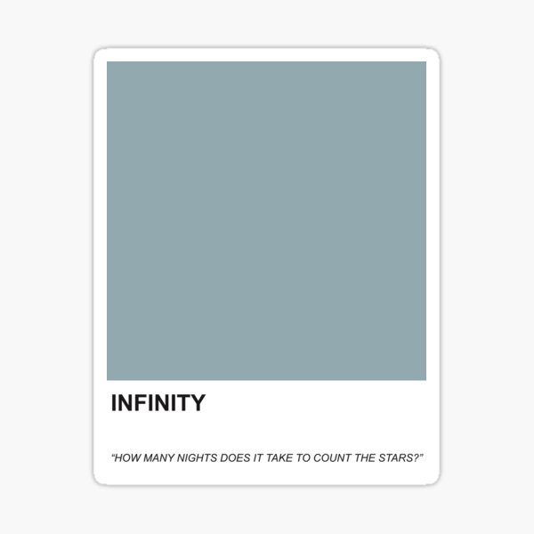 "Infinity Pantone One Direction" Sticker for Sale by spunkylaurenn ...