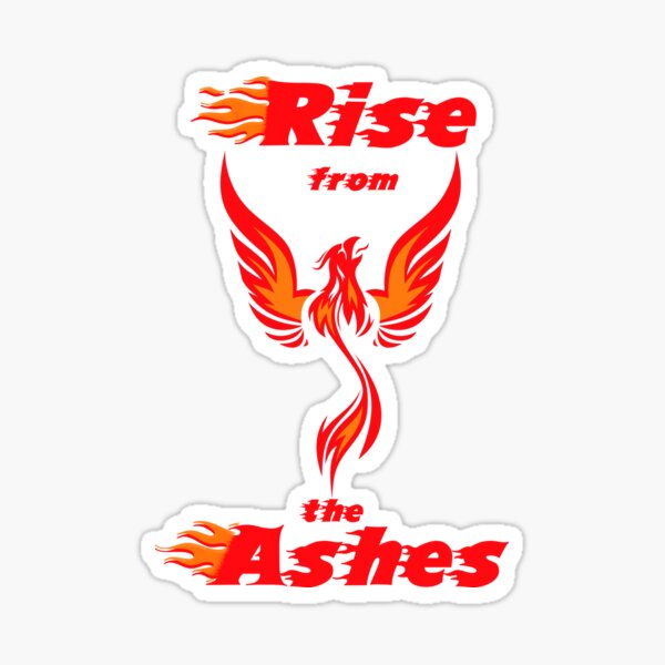 "Rising From The Ashes Phoenix Tattoo Design " Sticker for Sale by ...