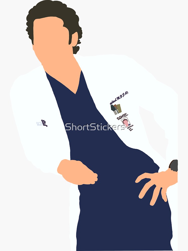 "Derek Shepard" Sticker for Sale by ShortStickers | Redbubble